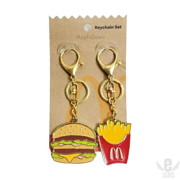 Boxlunch | Other | Mcdonalds Burger Fries 2 Pack Keychain Set Exclusive ...